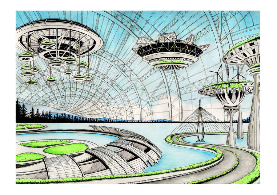 Cool Arcology Pics and Other Sci-Fi Architecture