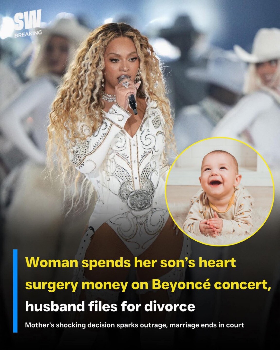 He should get full custody and she pay child support